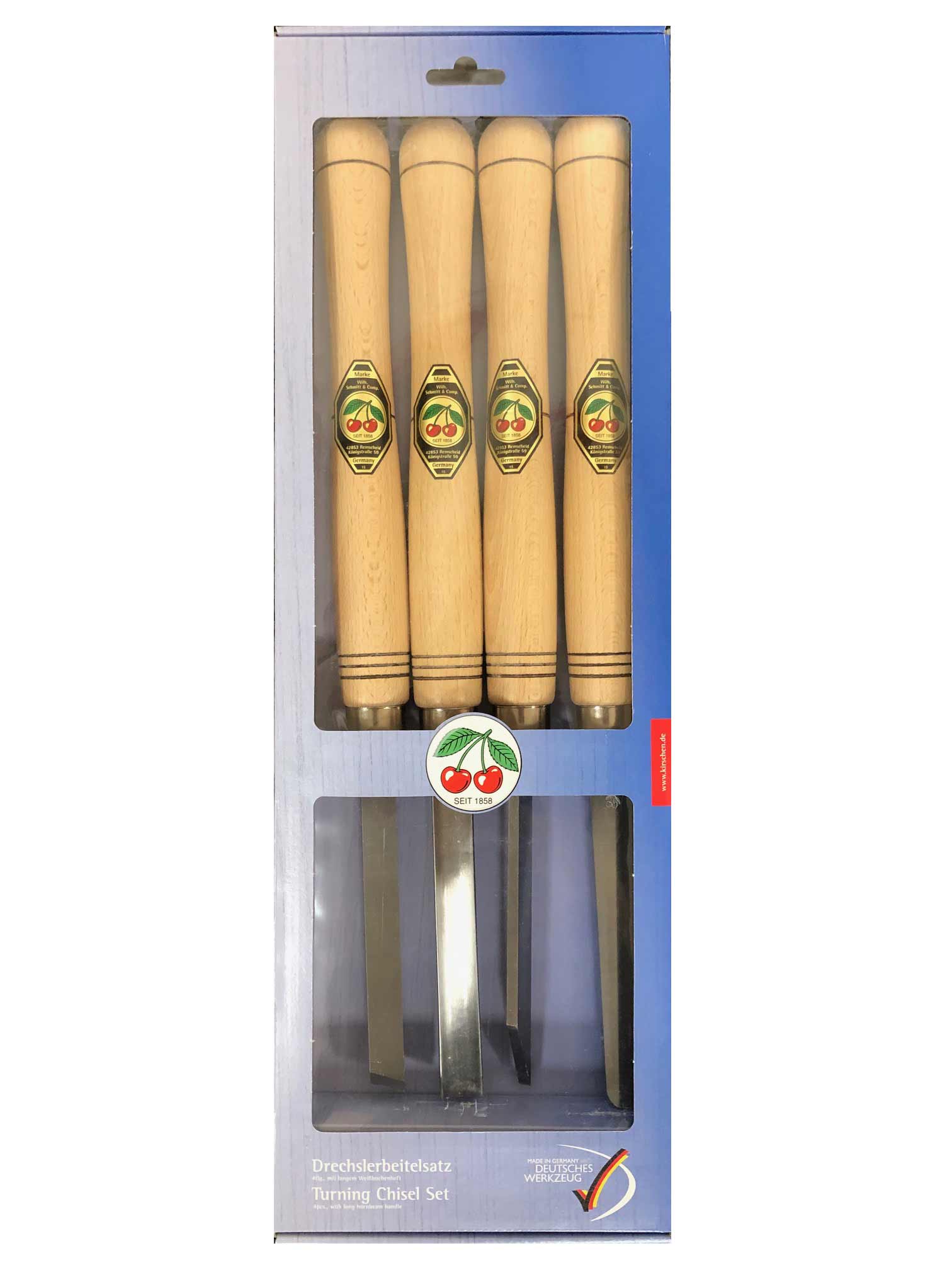 Jeu de 4 Ciseaux de Tournage Kirschen | Atelier des boiseux