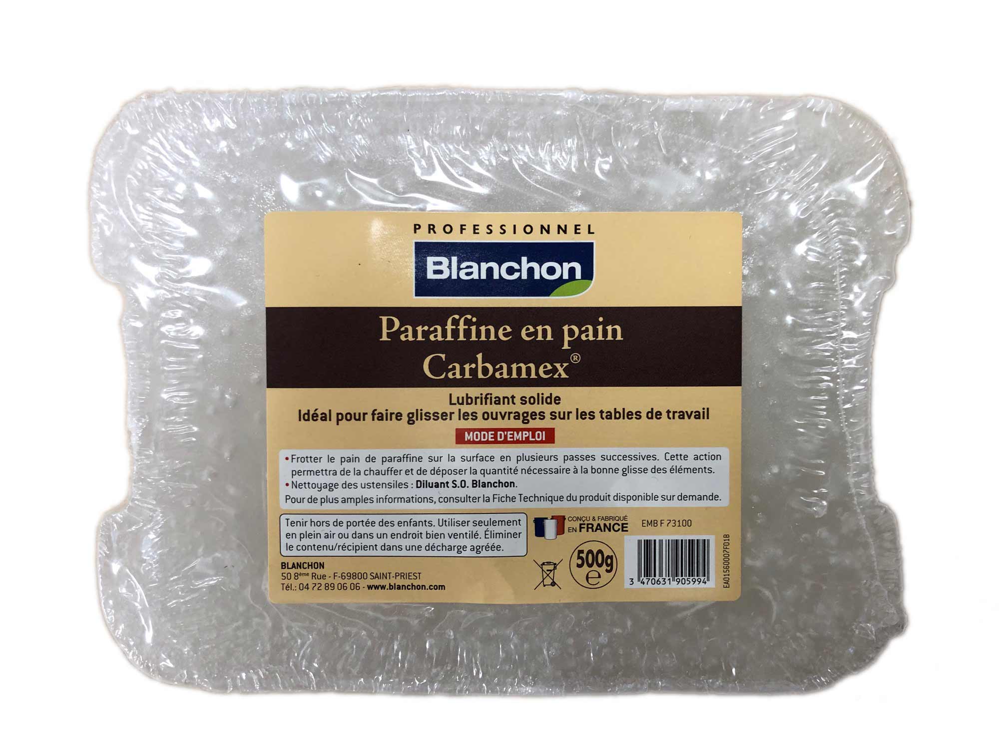 Paraffine glisse bois en bloc 500g Blanchon | Atelier des bo...