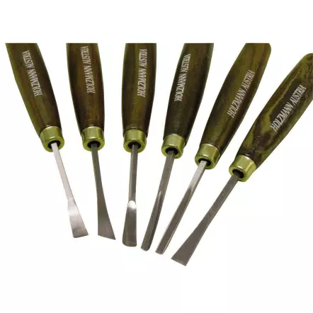 Coffret de 6 Gouges de Tournage Holzmann SCH6TLG | Atelier d...