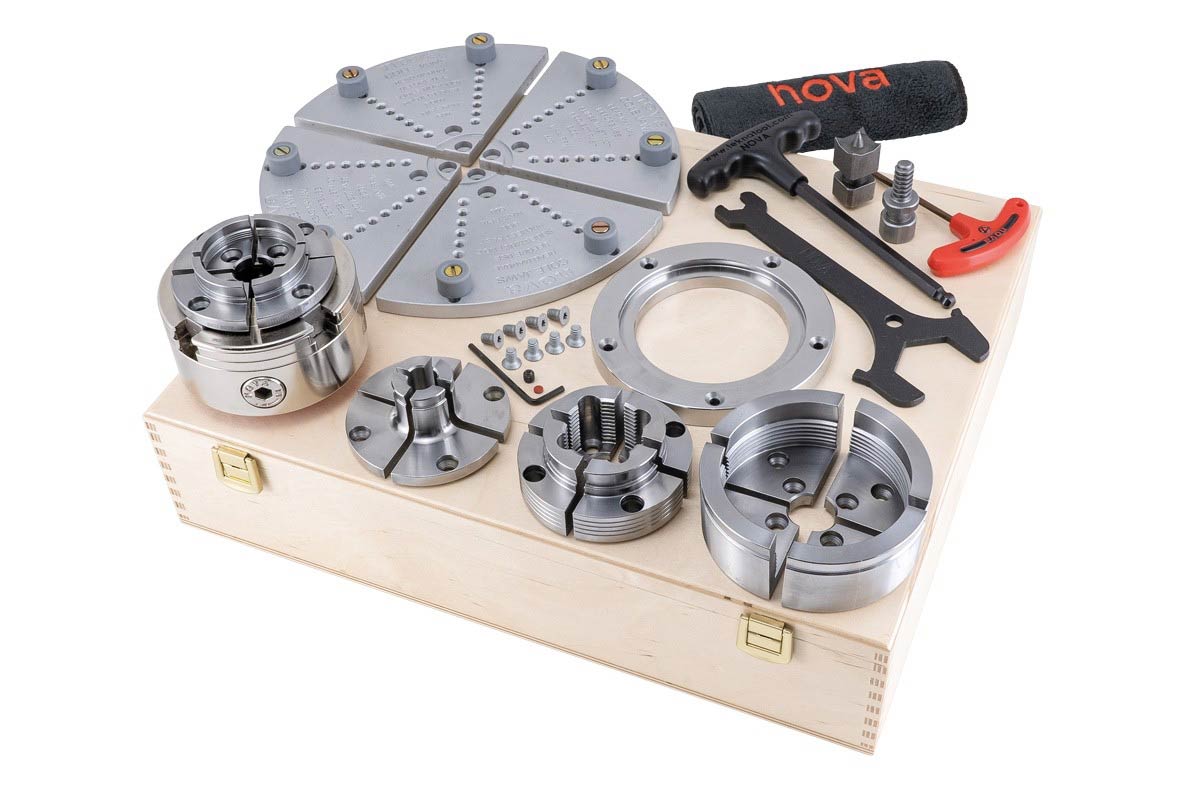 Coffret Mandrin tour à bois Nova DELUXE-SET | Atelier des bo...