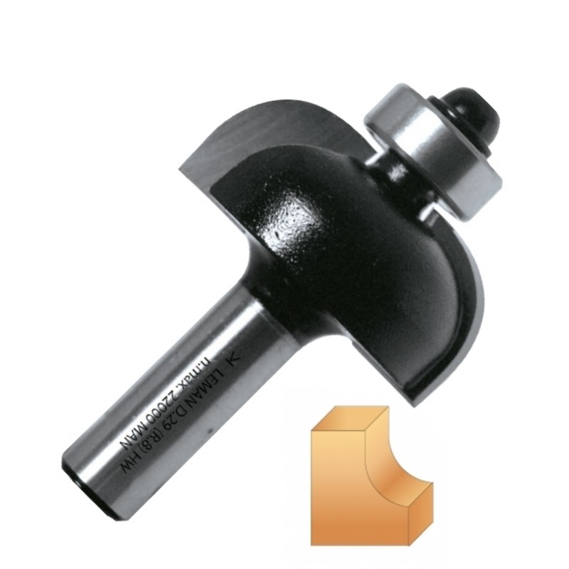 Mèche à gorge + guide (différents diamètres disponibles)