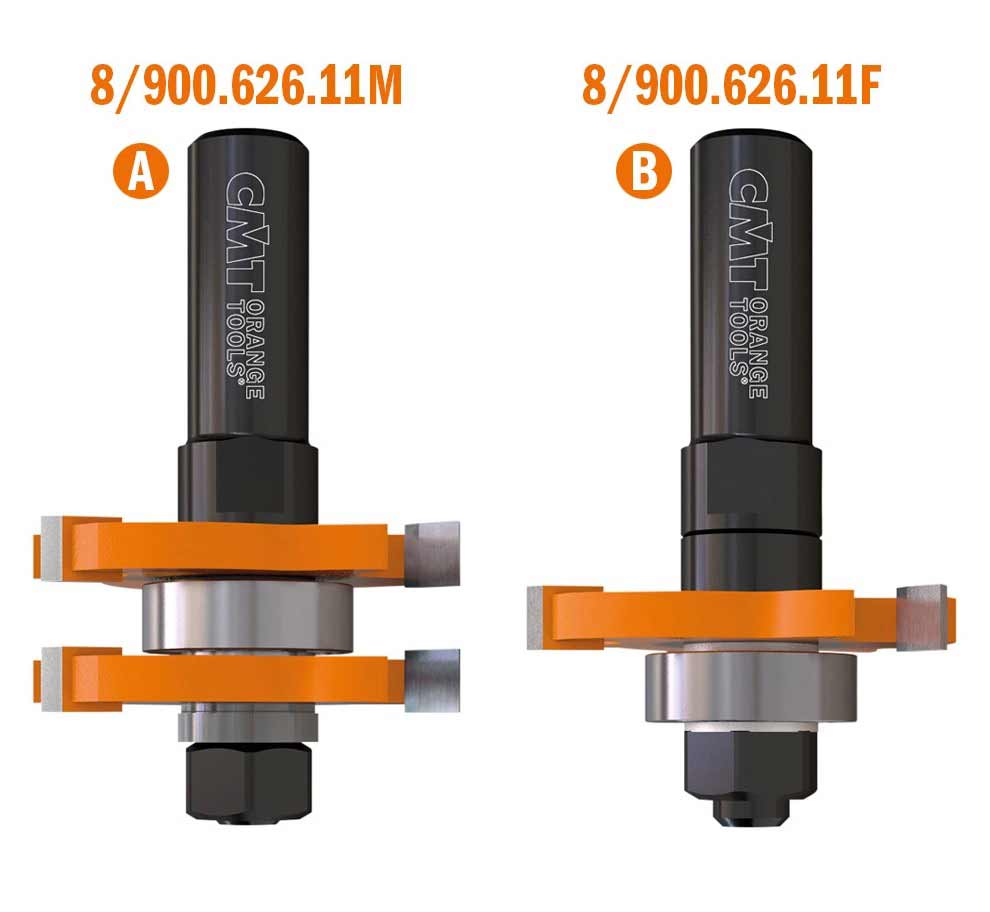 Fraise de défonceuse pour rainure et languette CMT | Atelier...