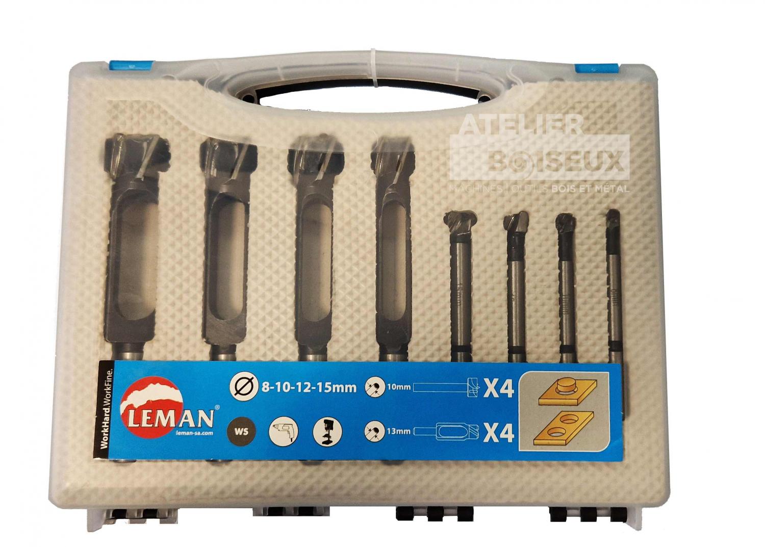 Coffret de 4 mèches à bouchonner à façonner + 4 mèches à faç...
